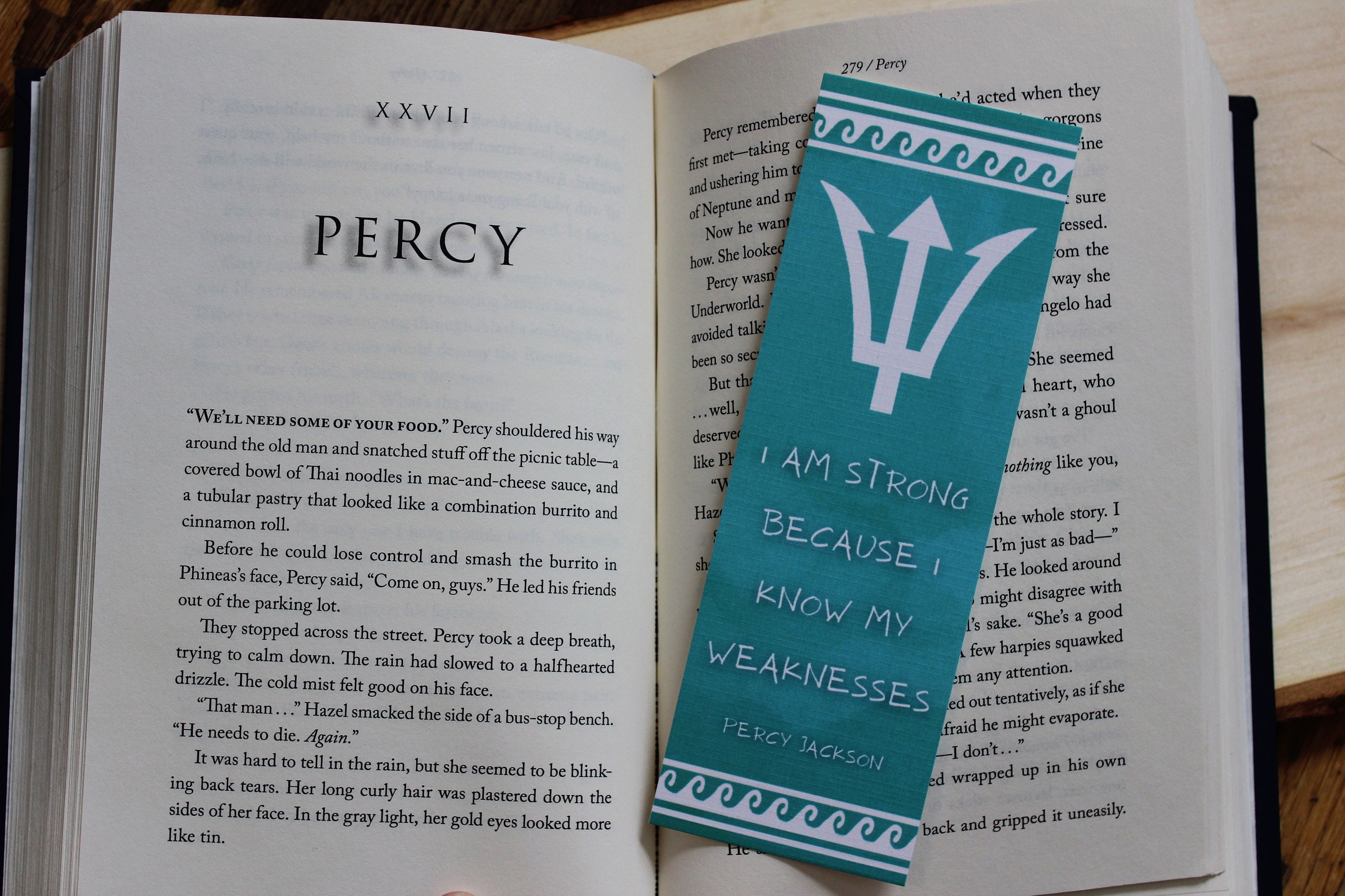 Percy Jackson Poseidon Bookmark - Percy Jackson Quote - Poseidon ...