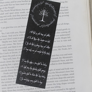 Lord of the Rings and the Hobbit Bookmarks J.R.R. Tolkien - Etsy