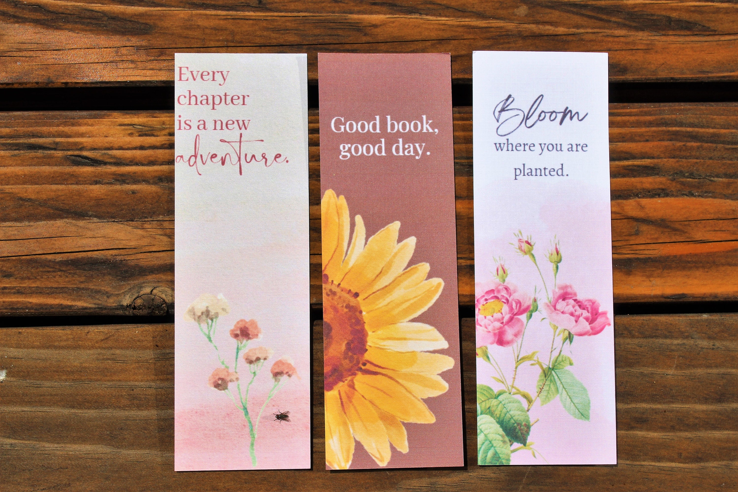 Flower Quote Bookmarks | Bloom Where You Are Planted | Good Book, Good ...