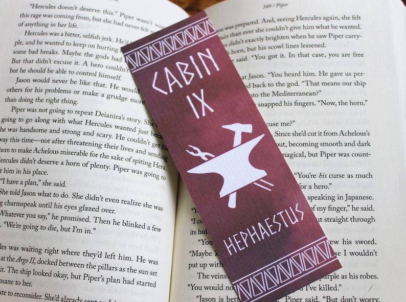 Percy Jackson Bookmarks: Greek Mythology Linen Cardstock Gift - Etsy Canada