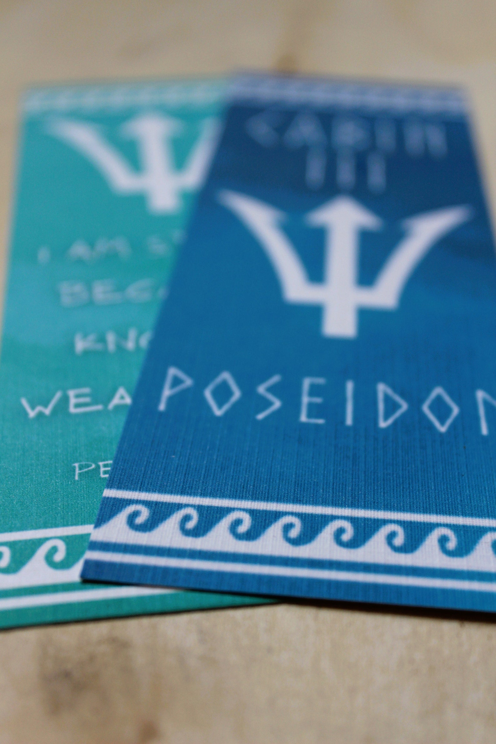 Percy Jackson Poseidon Bookmark - Percy Jackson Quote - Poseidon ...