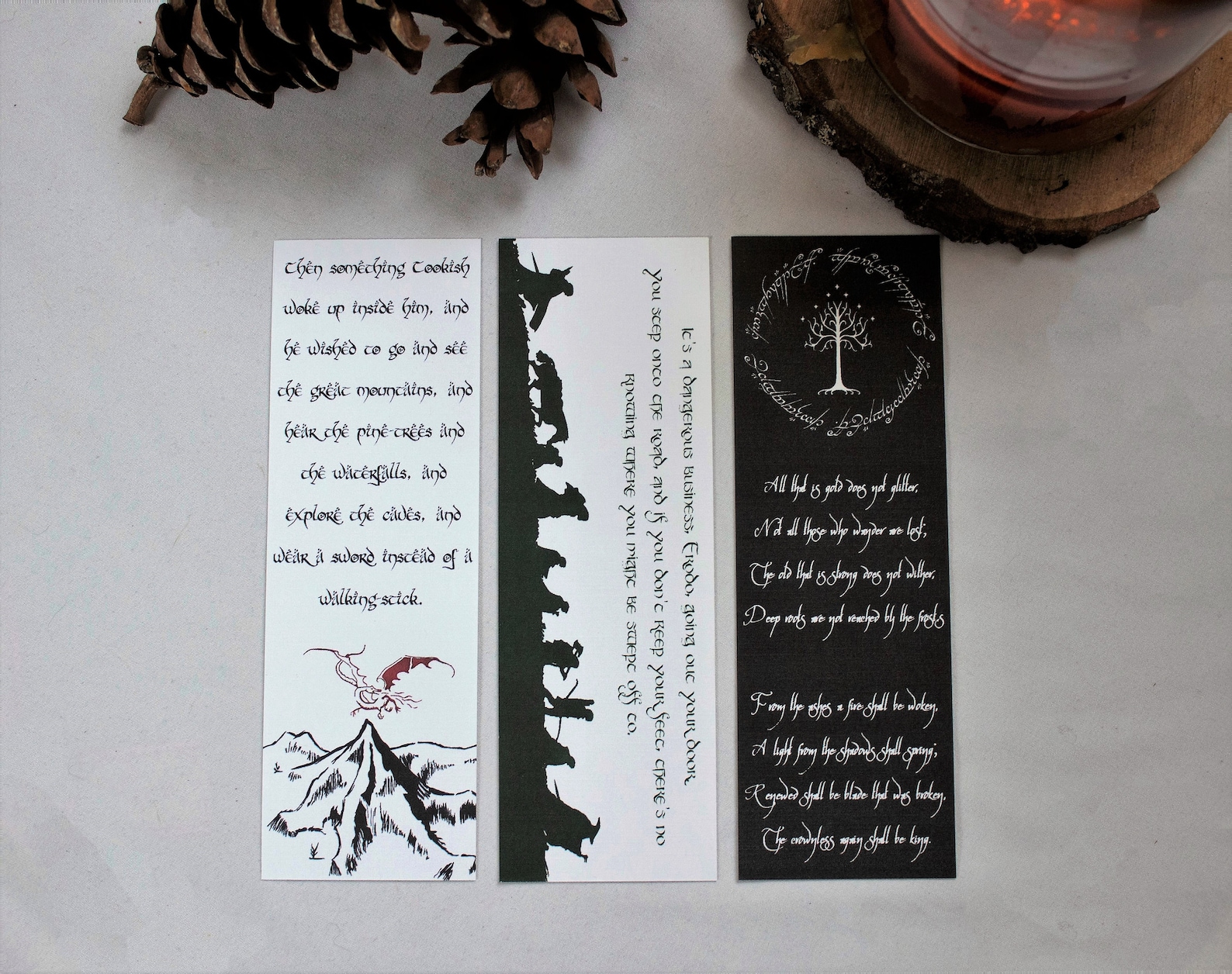 Lord of the Rings and the Hobbit Bookmarks, J.R.R. Tolkien Bookmarks ...