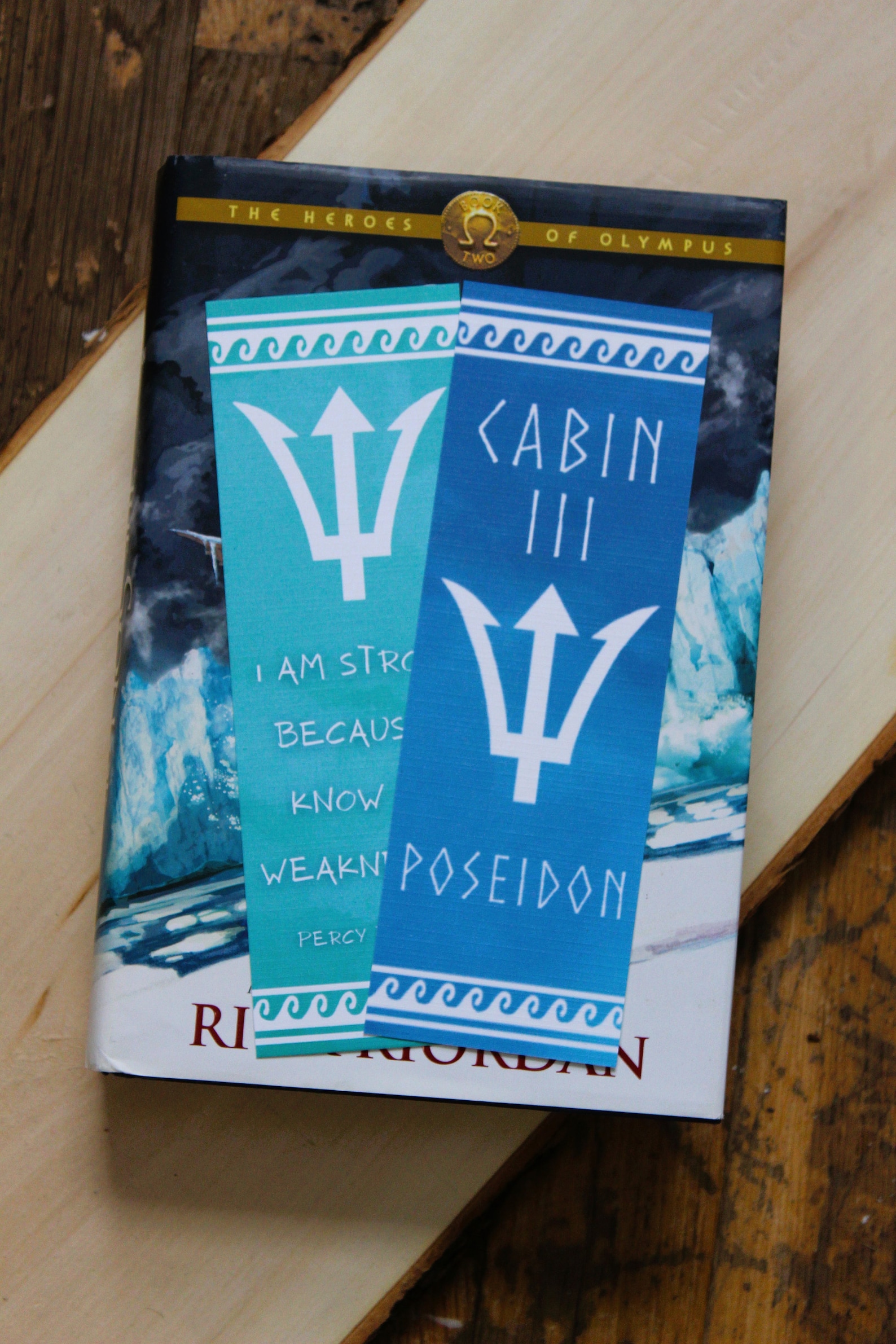 Percy Jackson Poseidon Bookmark - Percy Jackson Quote - Poseidon ...