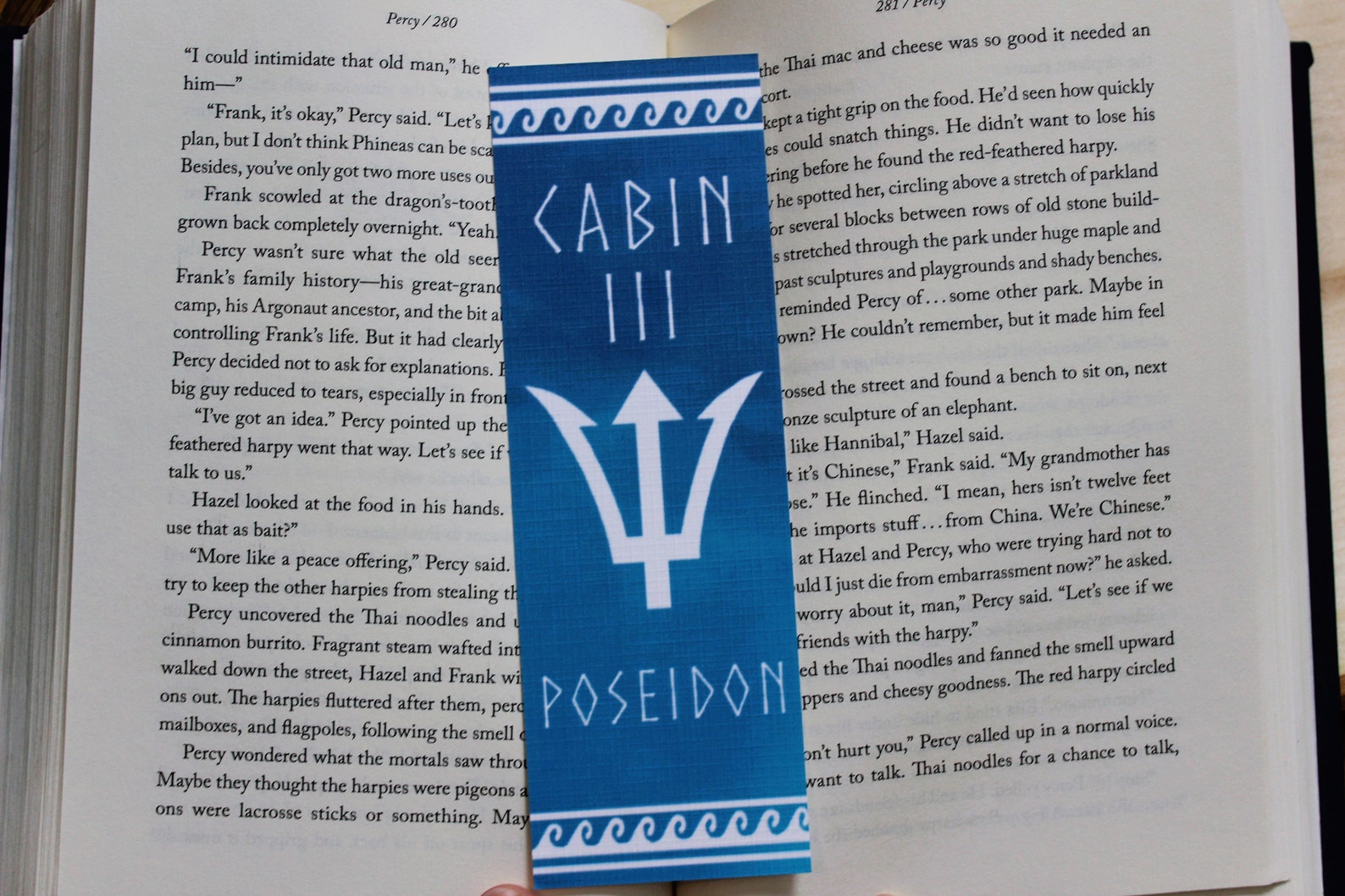 Percy Jackson Poseidon Bookmark - Percy Jackson Quote - Poseidon ...