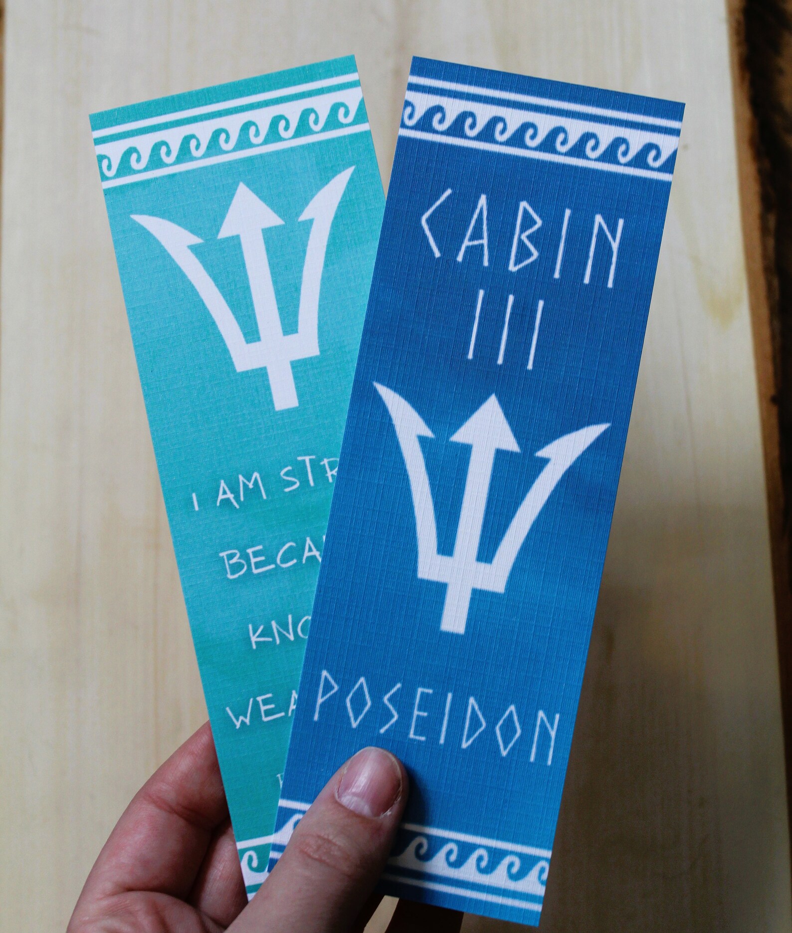 Percy Jackson Poseidon Bookmark - Percy Jackson Quote - Poseidon ...