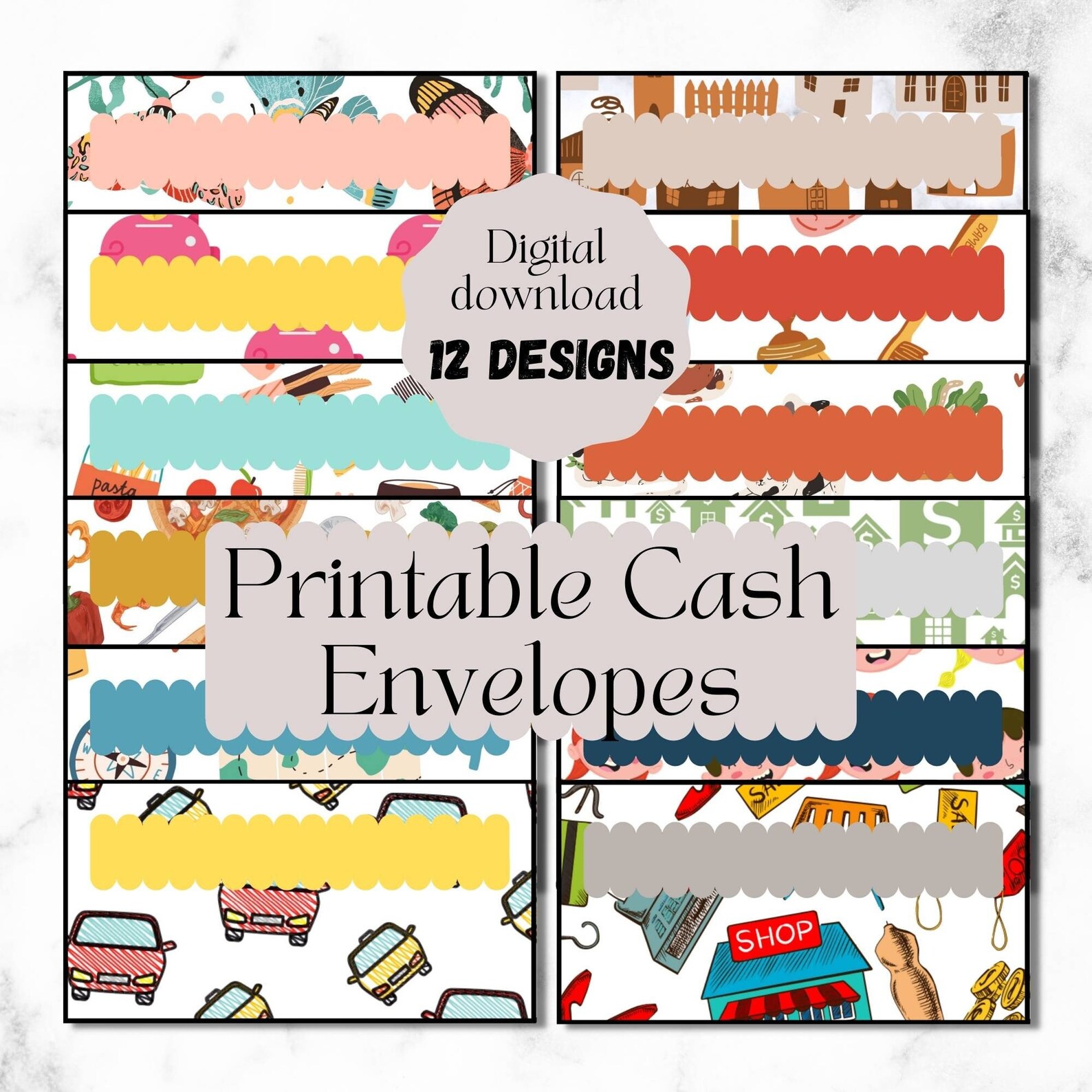 Printable Cash Envelopes | Sinking Funds | Saving Envelopes | Budget ...