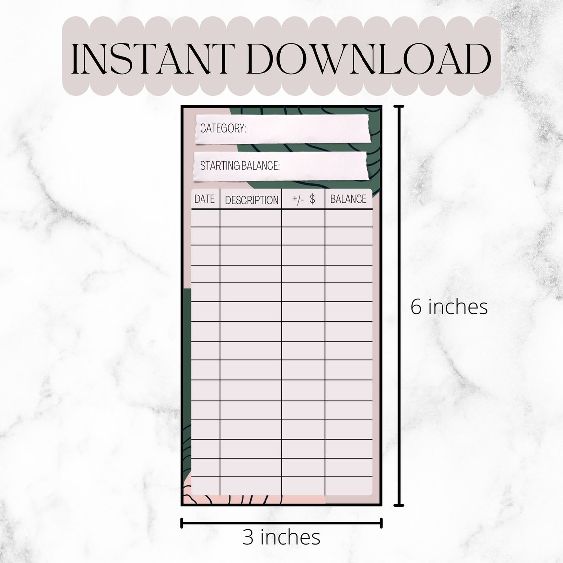 Cash Envelopes Tracker Printable Sinking Funds Inserts - Etsy