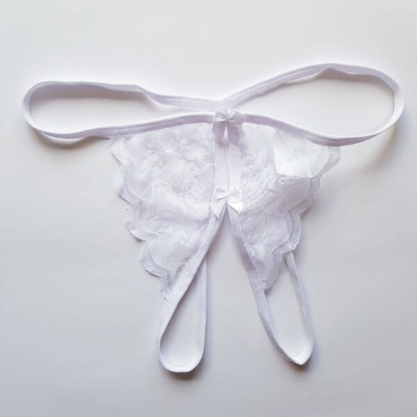 Sheer White G String - Etsy