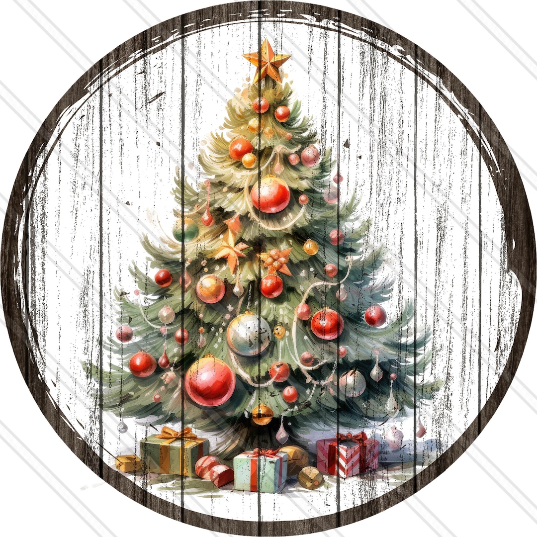 Vintage Christmas Tree Sign Christmas Tree Sign Farmhouse Christmas ...