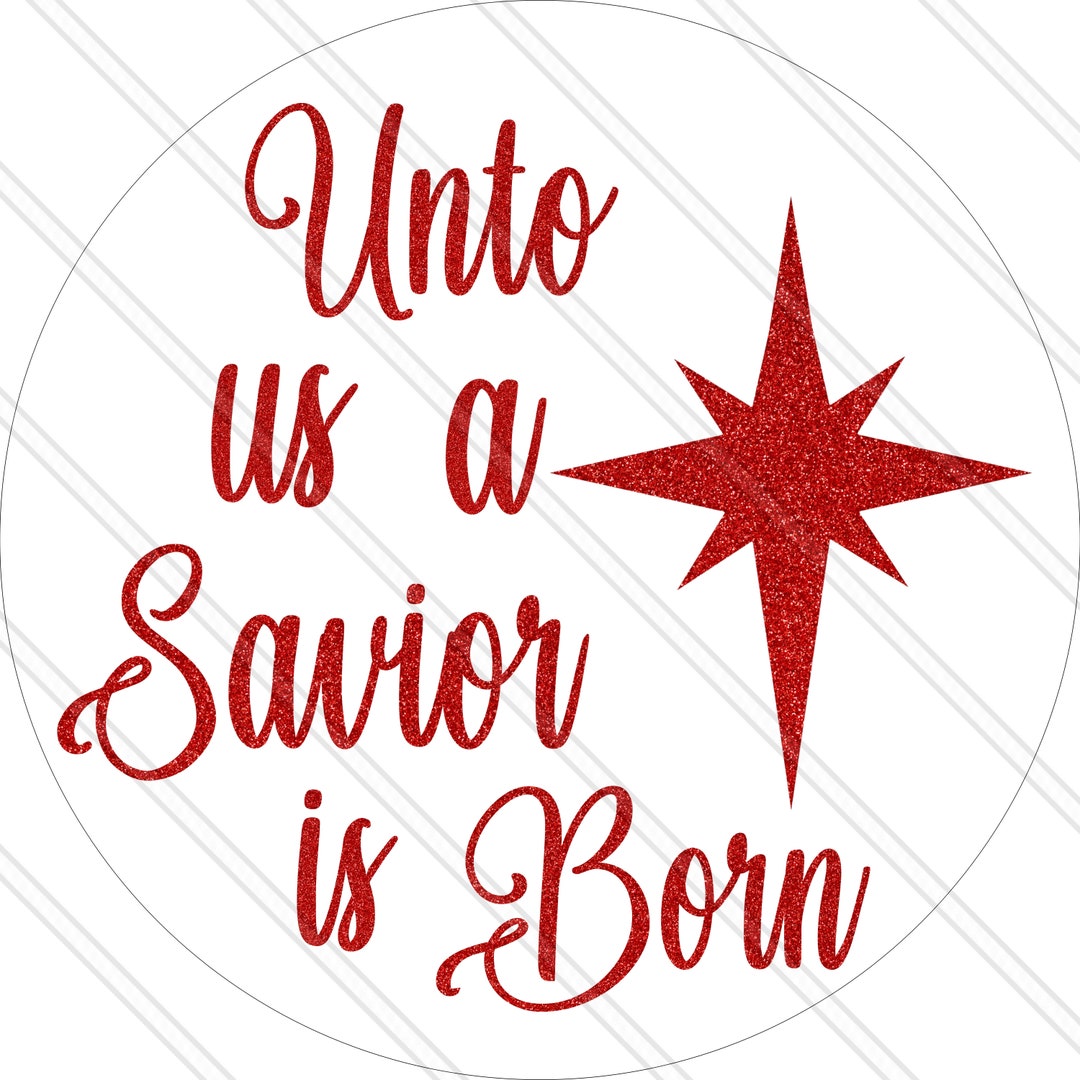Savior is Born Sign Bible Versus Sign Christmas Spirit Religious ...