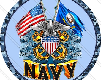 8 US Navy Round Sign MD1113 - Etsy