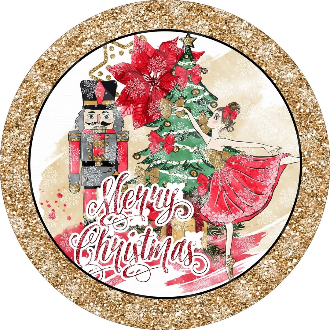 Merry Christmas Sign Nutcracker Ballet Sign Christmas Sign Christmas ...