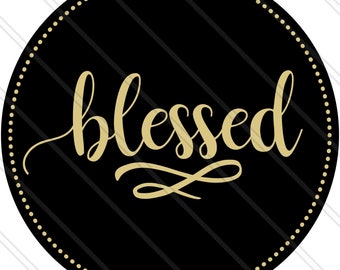 Black Metal Blessed Sign - Etsy