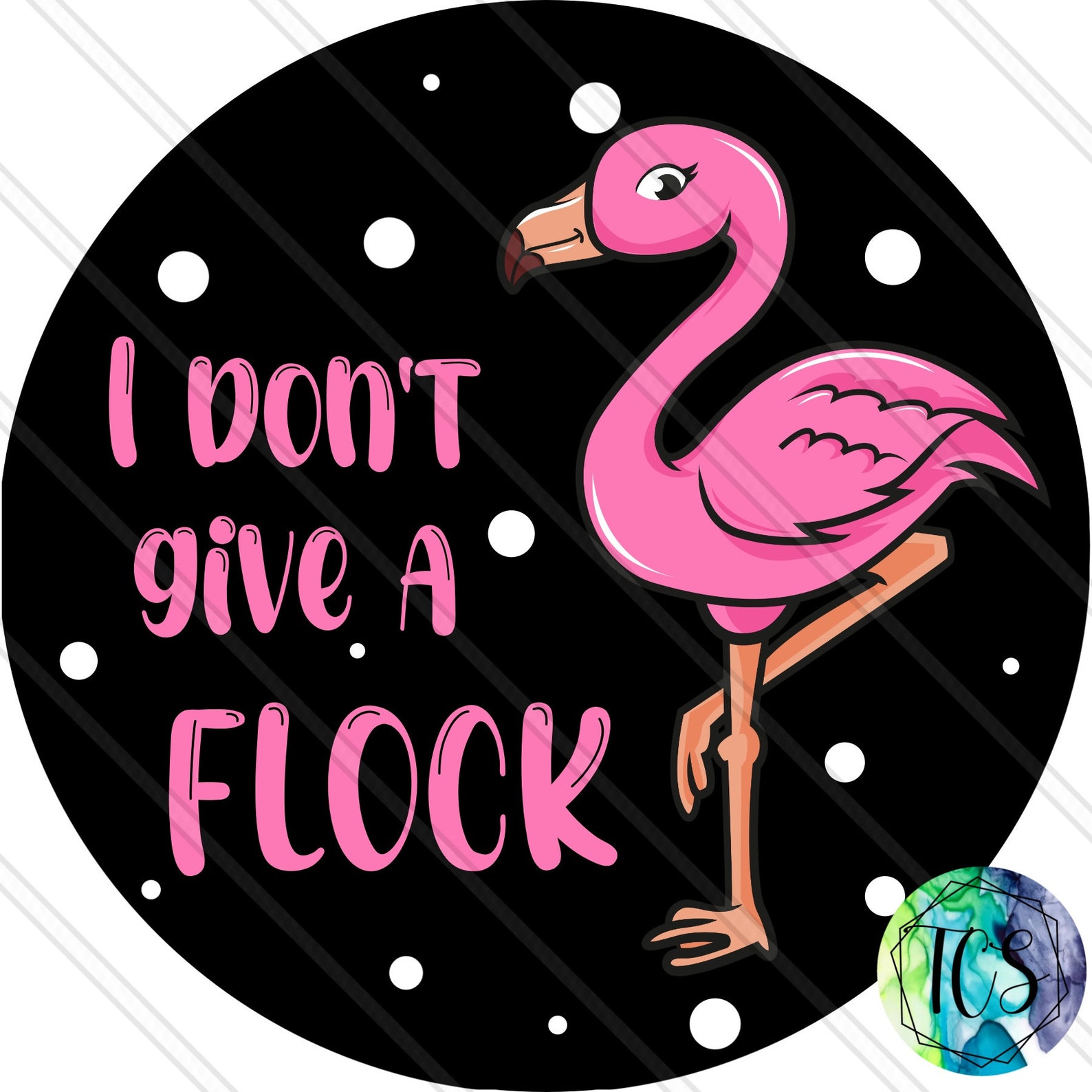 I Don't Give a FLOCK Sign Black and White Wreath Sign - Etsy