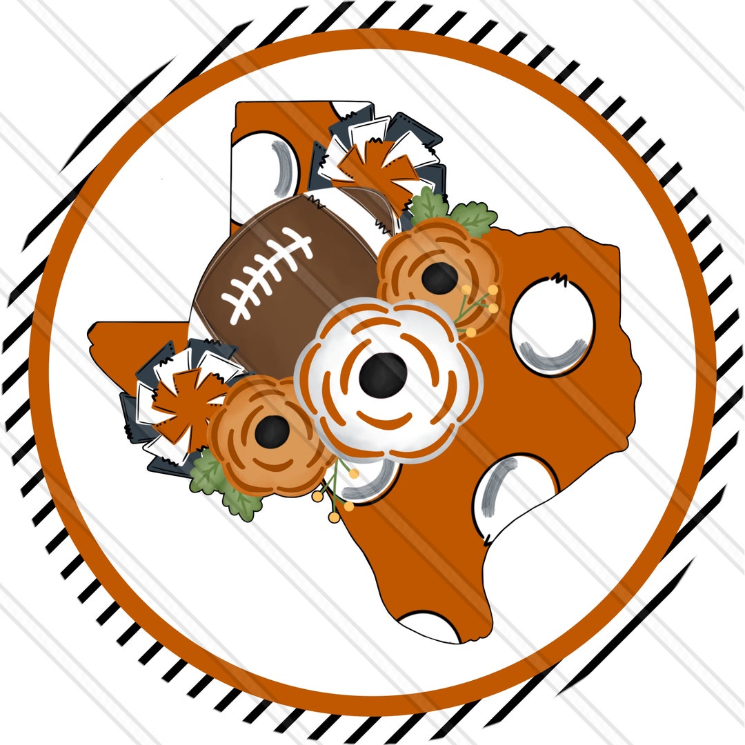 Texas Football Sign - UT College Football Sign - College Wreath Sign ...