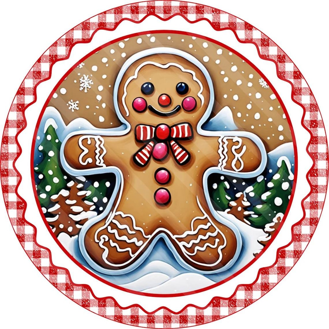Merry Christmas Sign Gingerbread Man Sign Gingerbread Sign Gingerbread ...