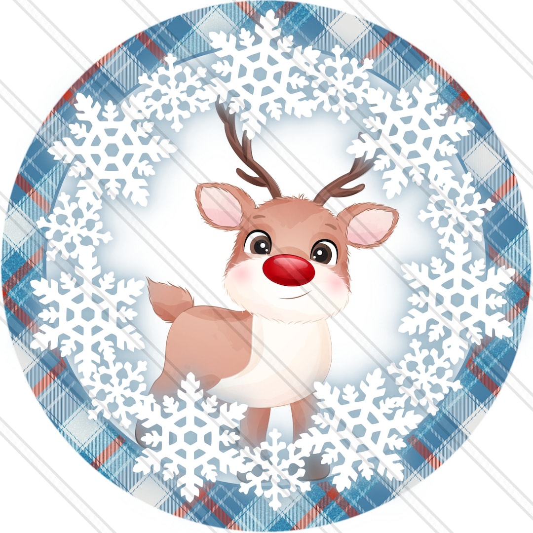 Rudolph Sign Santa's Reindeer Christmas Sign Cute - Etsy