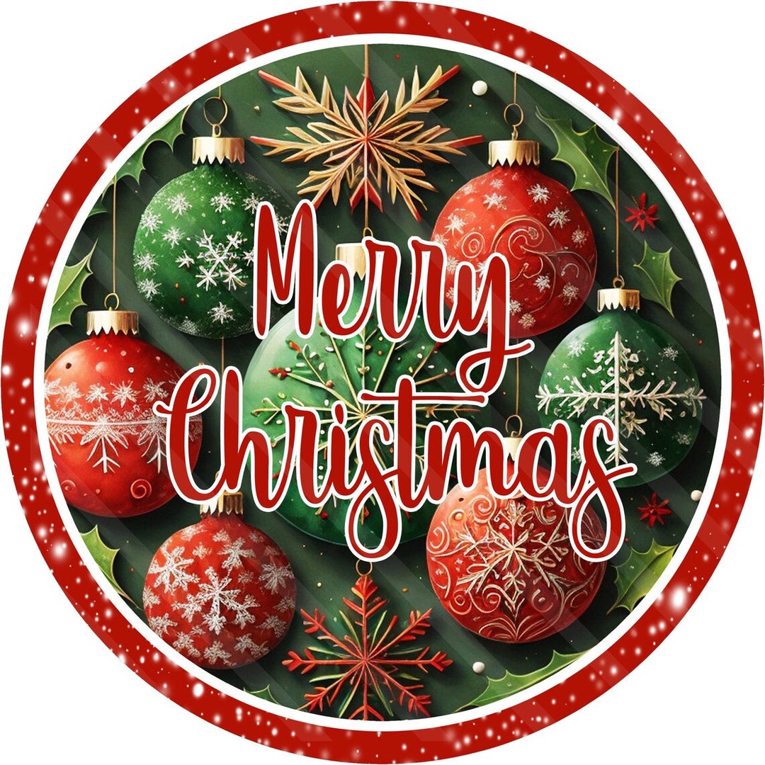 Merry Christmas Sign Red Christmas Sign Green Christmas Sign christmas ...