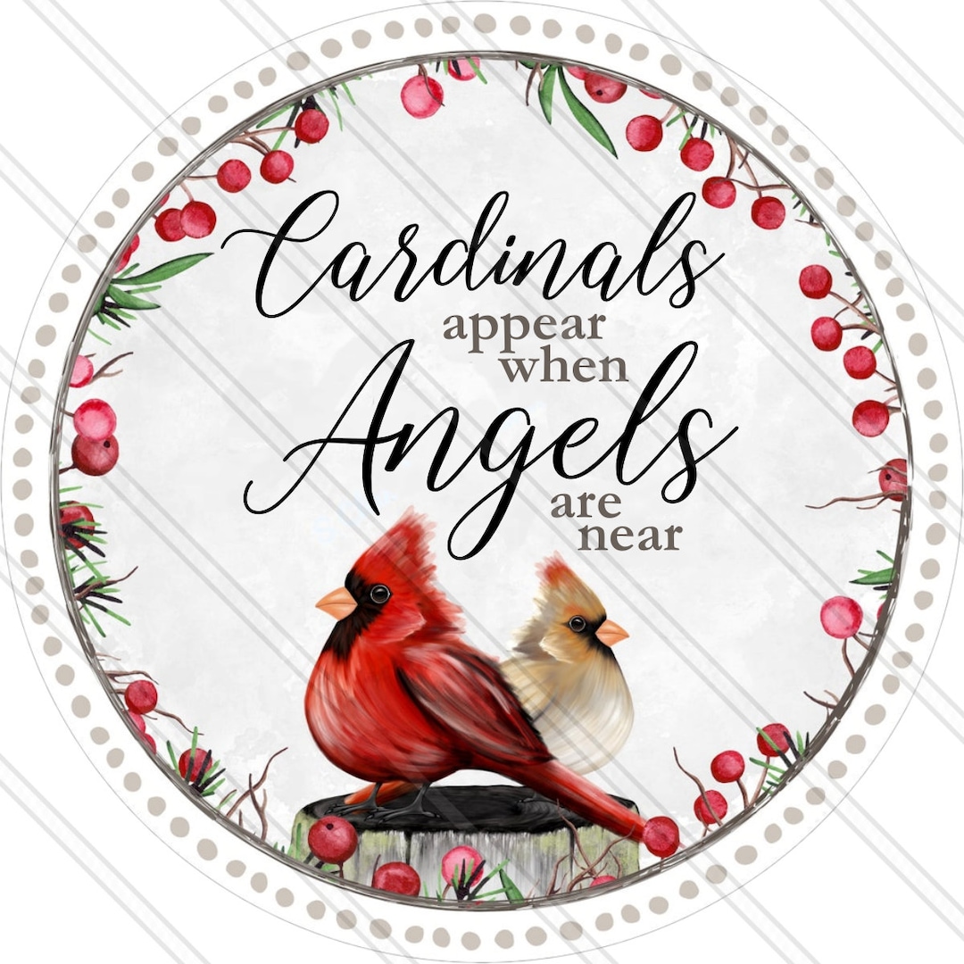 Cardinals Appear When Angels Are Near Cardinal Memorial Wreath ...