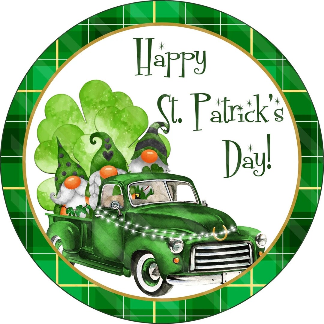 Happy St Patricks Day Sign St Patricks Gnome Sign St Patricks Door ...