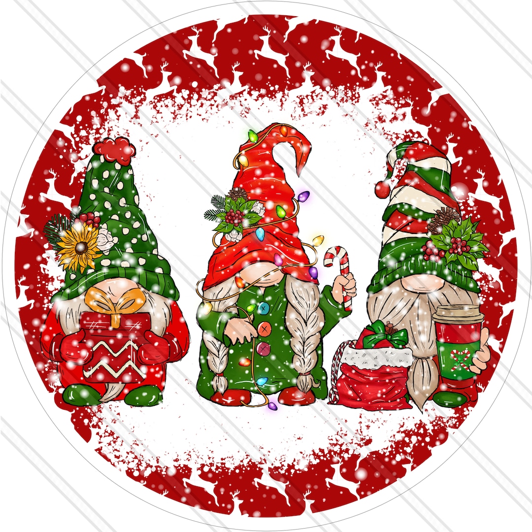 Christmas Gnomies Christmas Gnomes Sign Christmas Sign Christmas Wreath ...