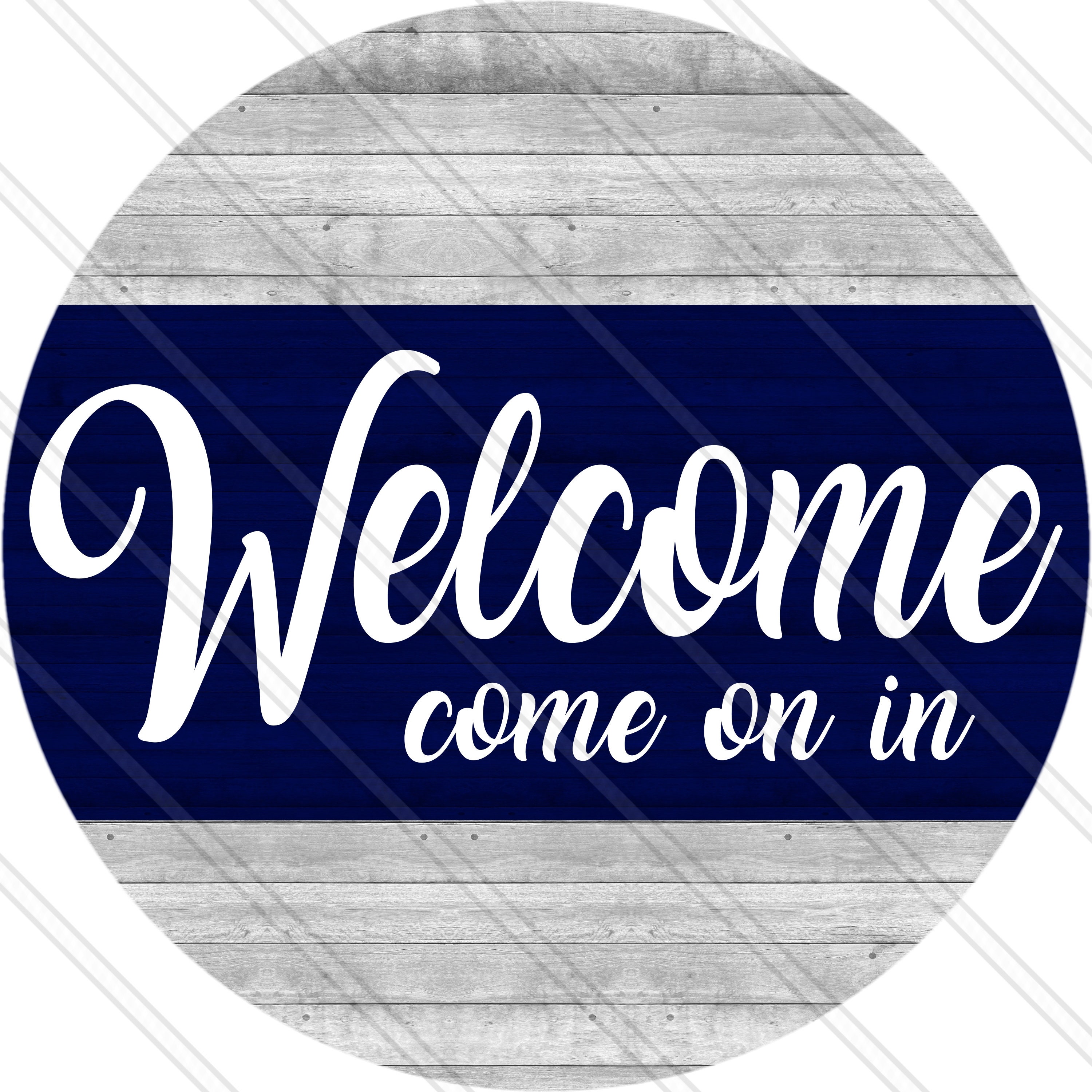 Welcome Sign Come on in everyday Sign Blue and Gray Everyday Wood Look ...