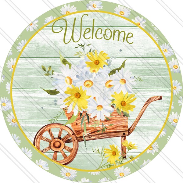Wagon Wheel Welcome Sign - Etsy