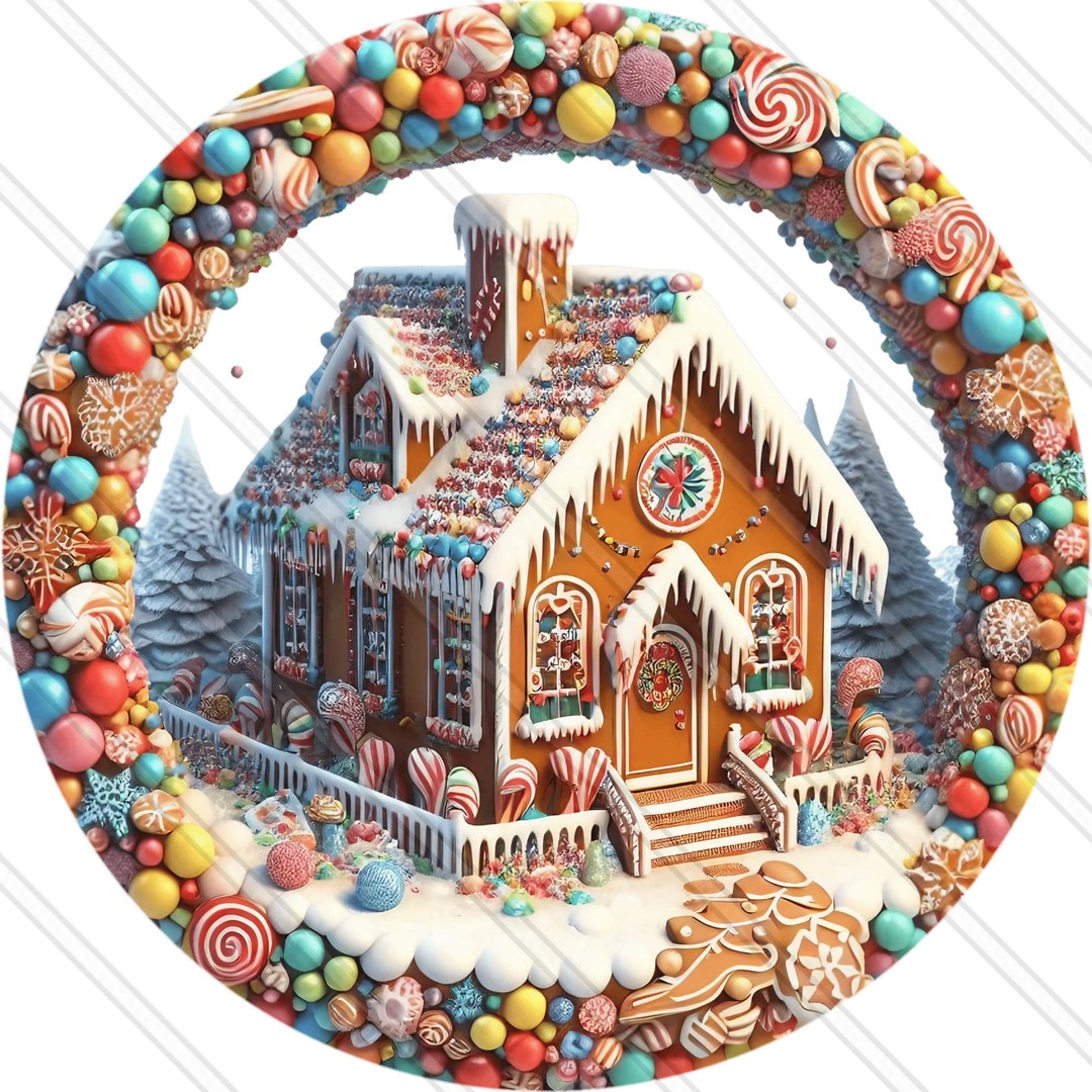 Gingerbread House Sign Gingerbread Sign Christmas Candy Sign Candyland ...