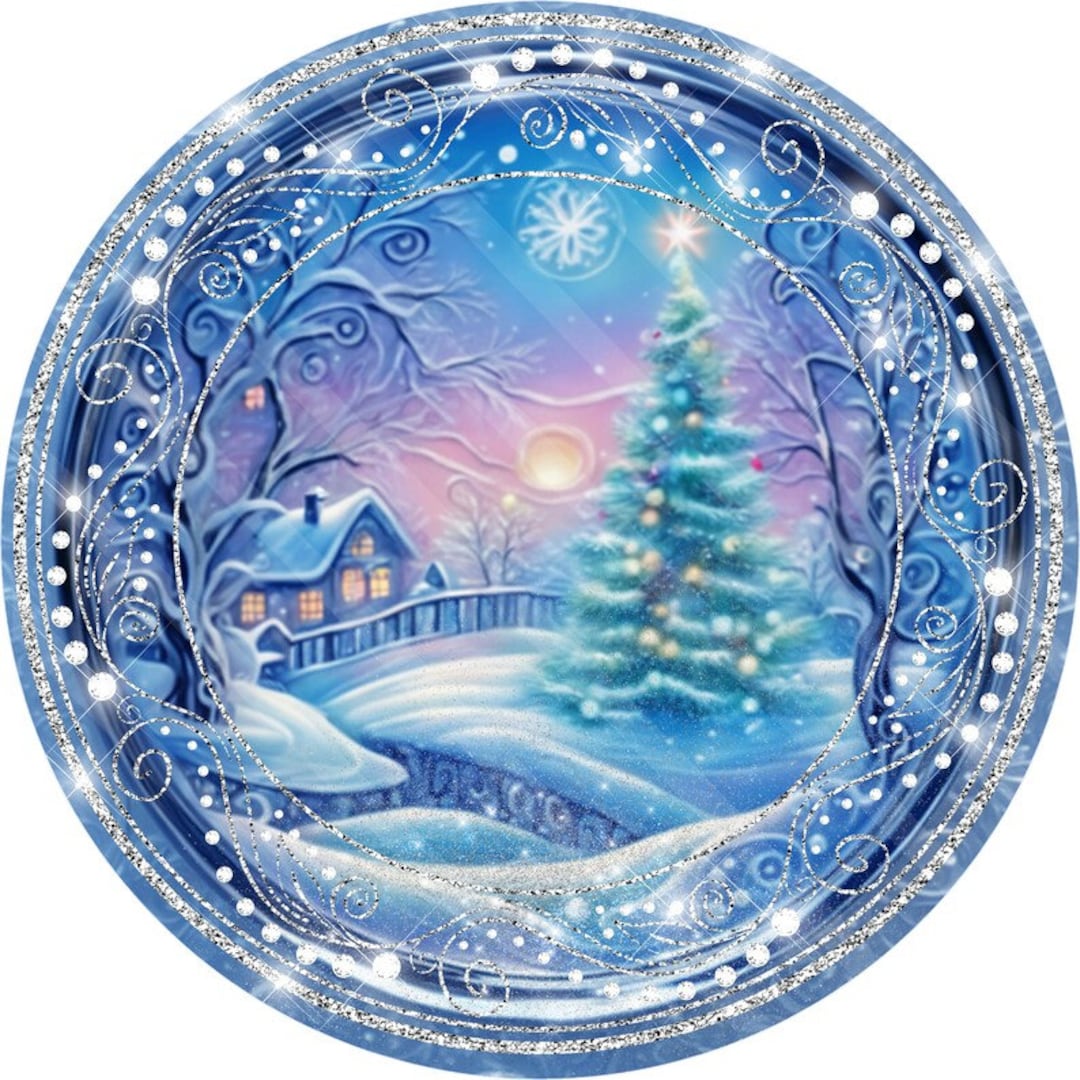 Christmas Landscape Sign Winter Wonderland Sign Christmas Home Sign ...