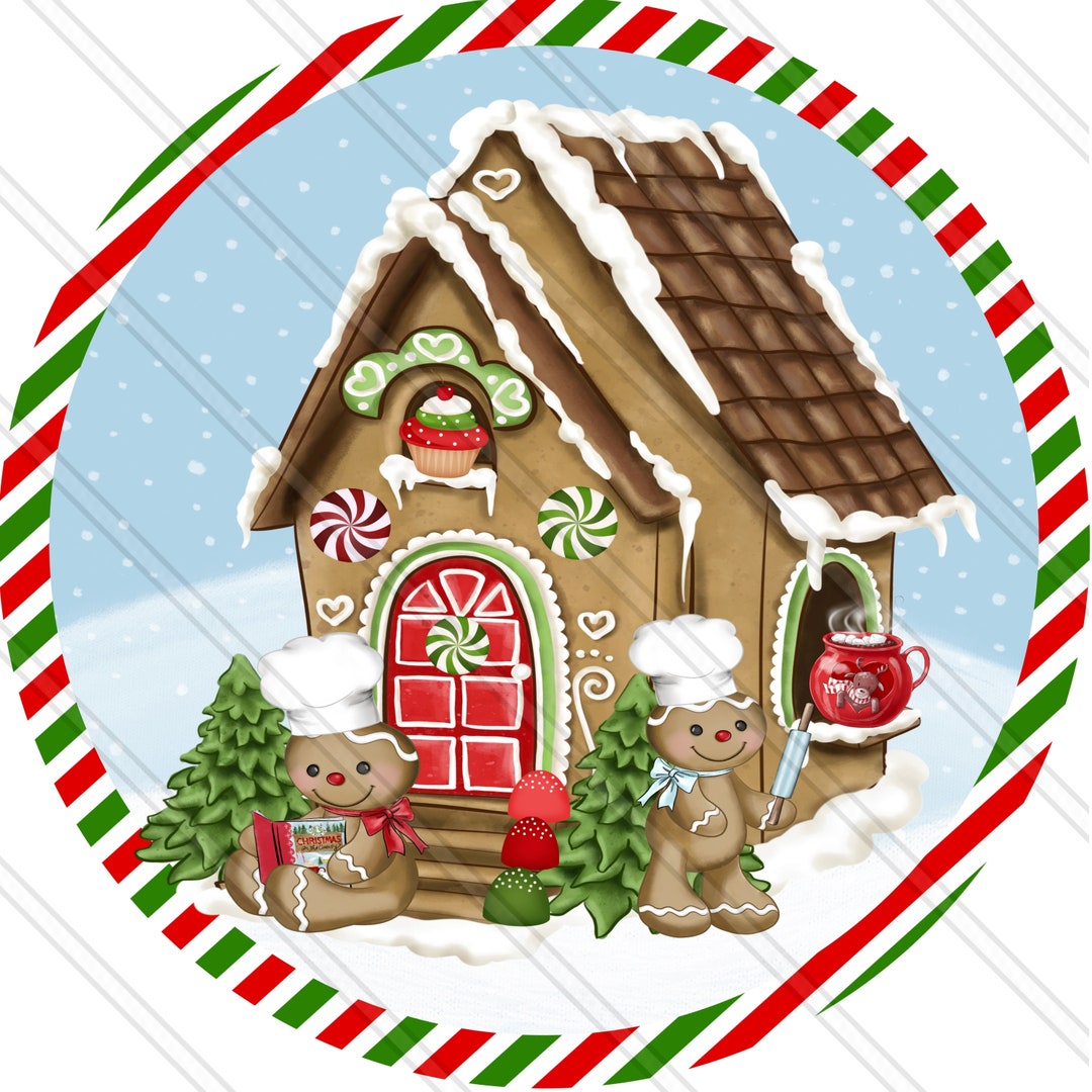 Gingerbread Home Sign Gingerbread House Hot Cocoa Christmas Sweets ...