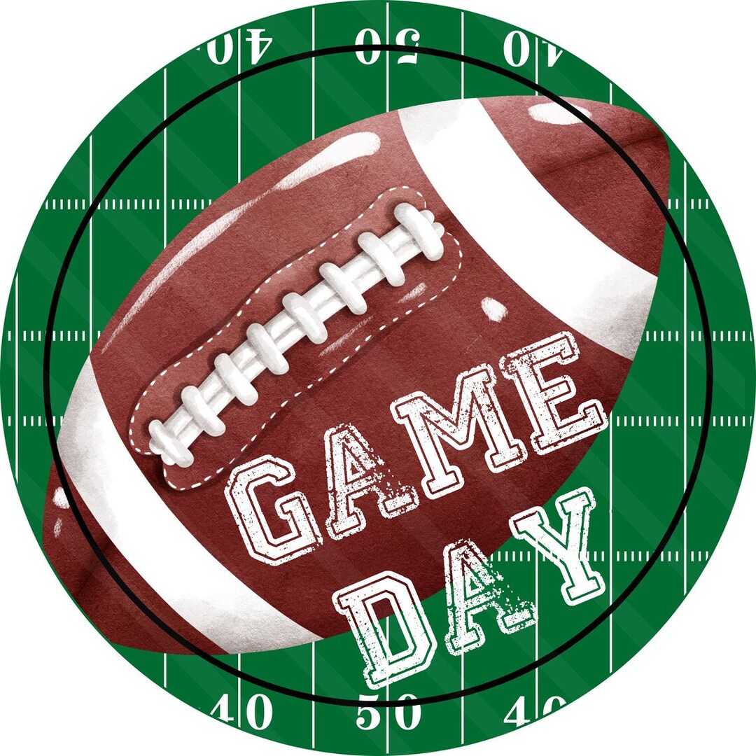 Game Day Sign Football Sign Football Wreath Sign Sports Sign Sports ...