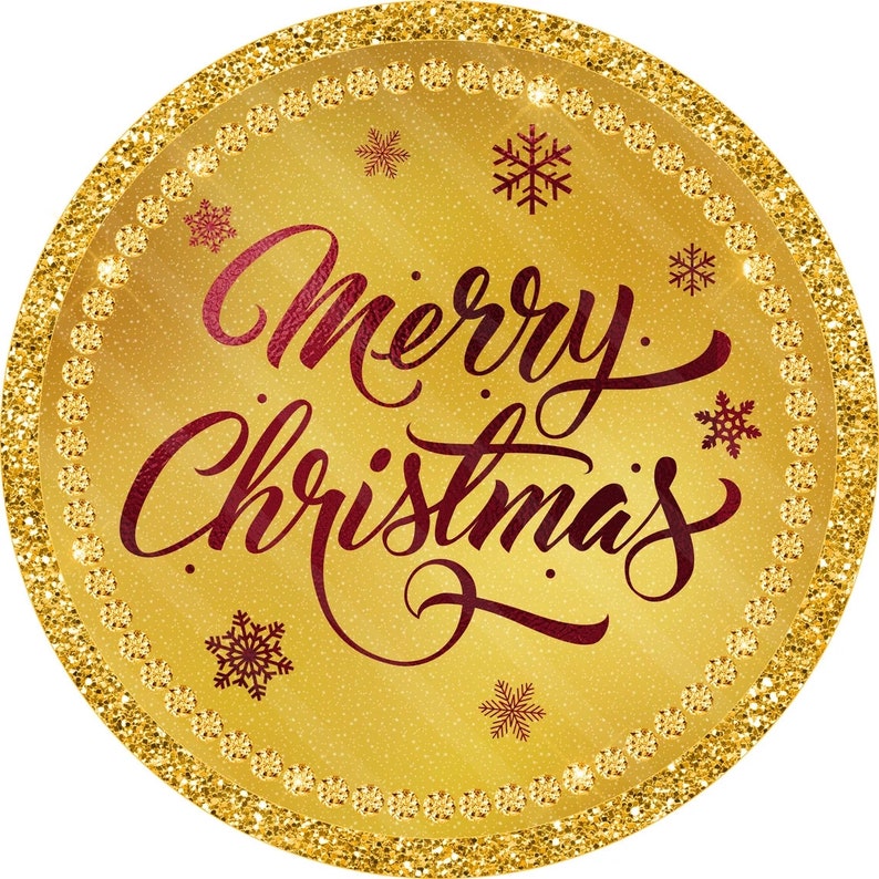 Merry Christmas Sign Gold Christmas Sign Christmas Sign - Etsy