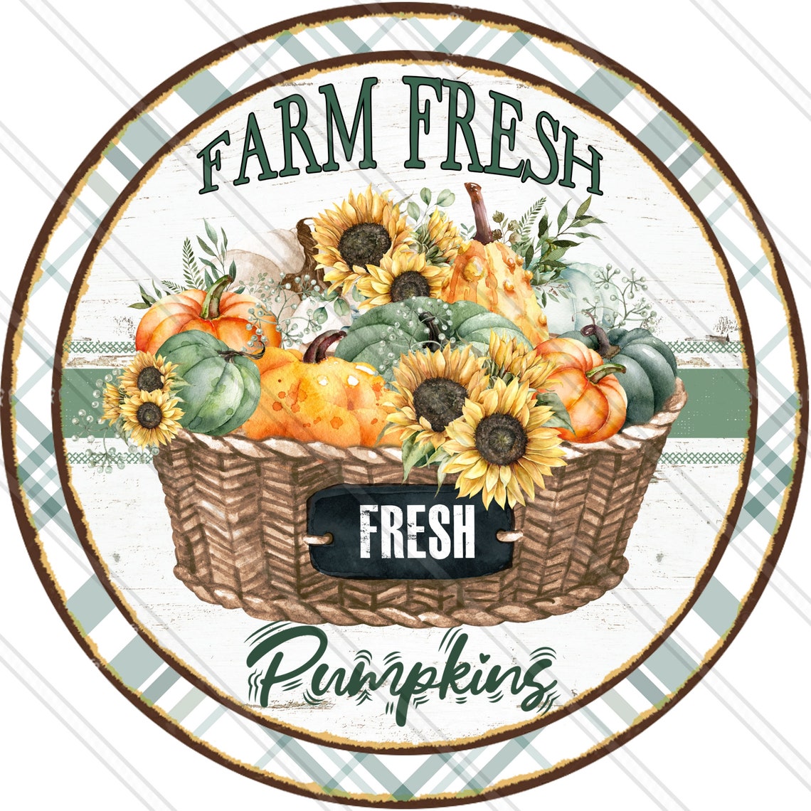 Autumn Harvest Sign Fall Wreath Sign Pumpkin Wreath Sign - Etsy