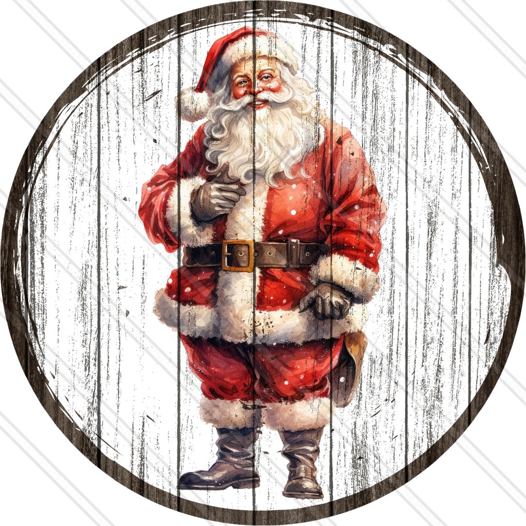 Vintage Santa Sign Santa Sign Farmhouse Christmas Sign Vintage ...