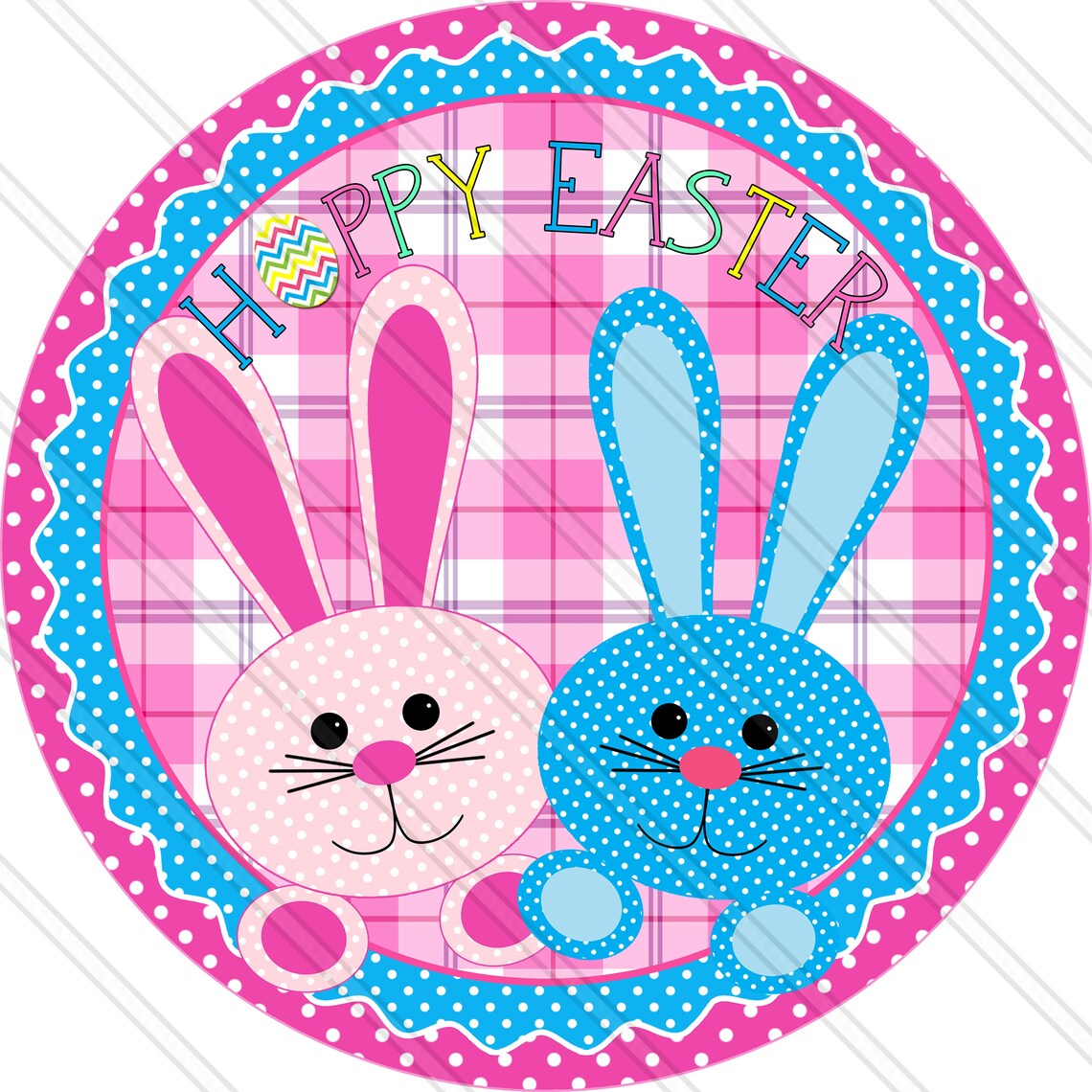 Hoppy Easter Sign Easter Bunny Sign Happy Easter Sign - Etsy