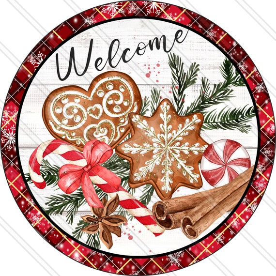 Welcome Sign Christmas Sweets Sign Christmas Welcome Sign - Etsy