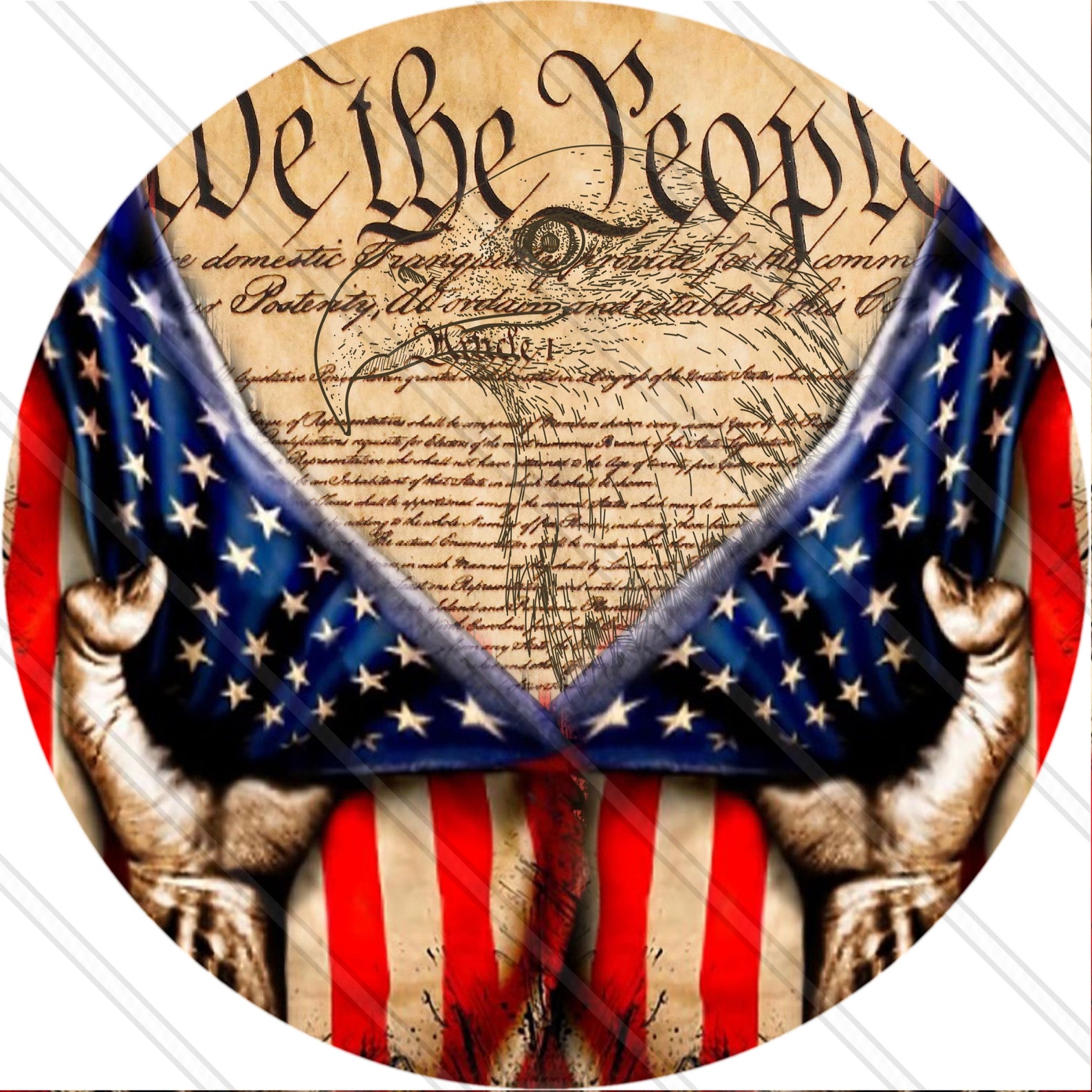 We the People Sign - American Flag - Patriotic Family - Stars and ...