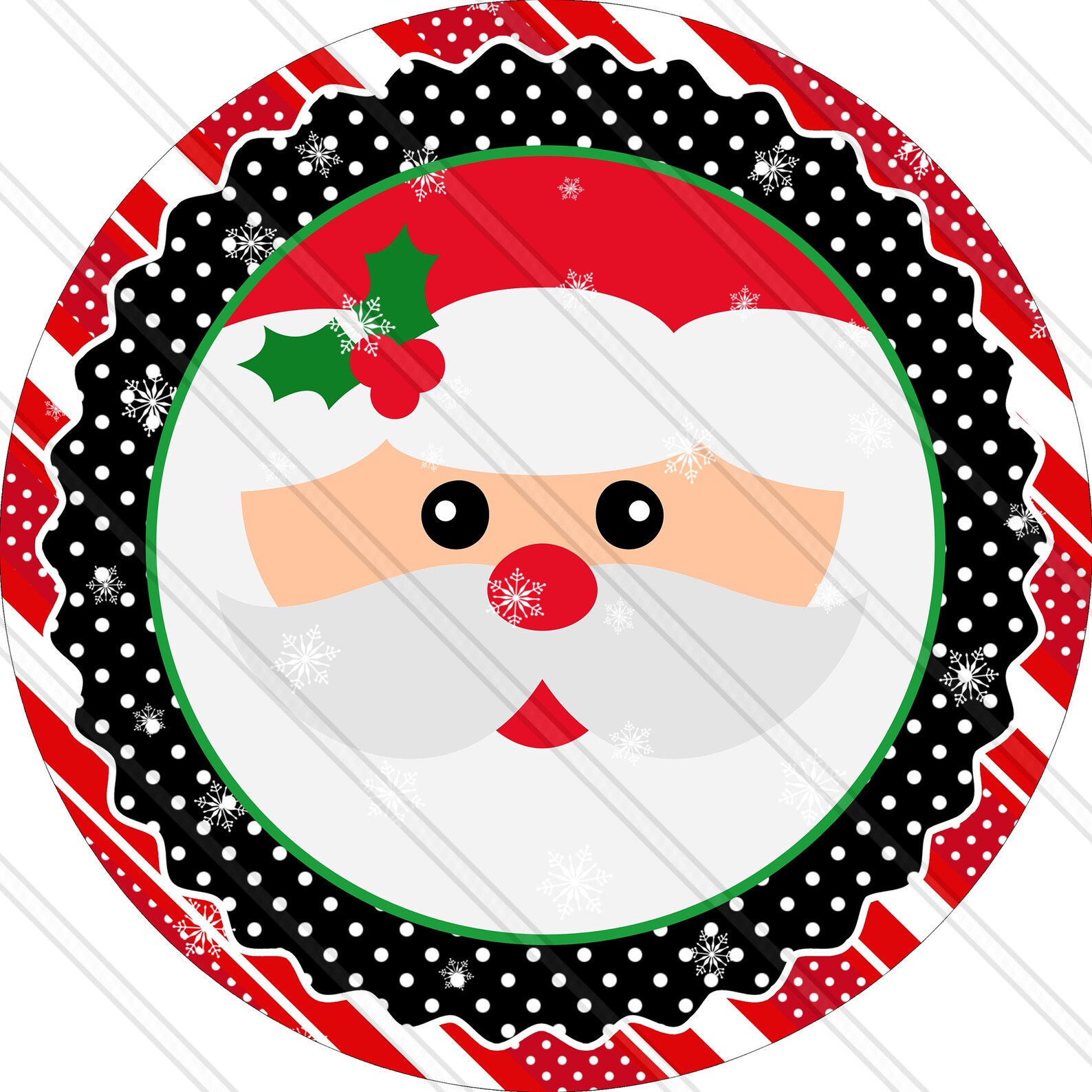 Santa Face Sign Santa Sign Christmas Sign Christmas Wreath Sign Wreath ...