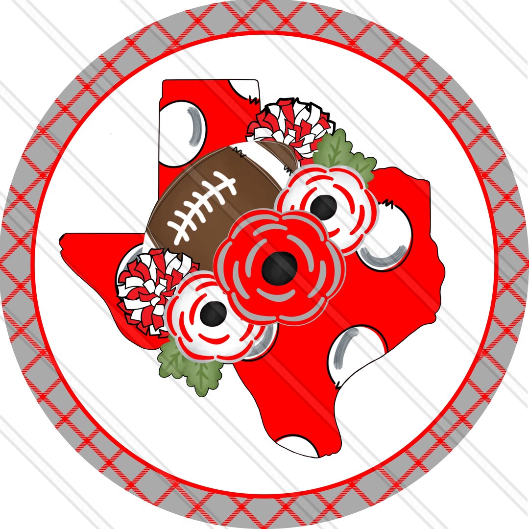 Texas Football Sign Uof H College Football Sign College Wreath Sign ...