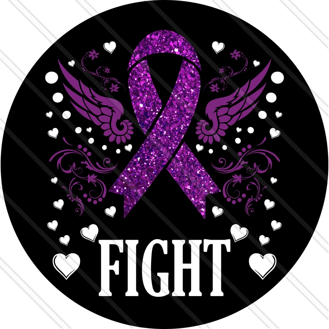 Lupus Awareness Sign - Lupus Disease - Purple Ribbon - Fight - Hope ...
