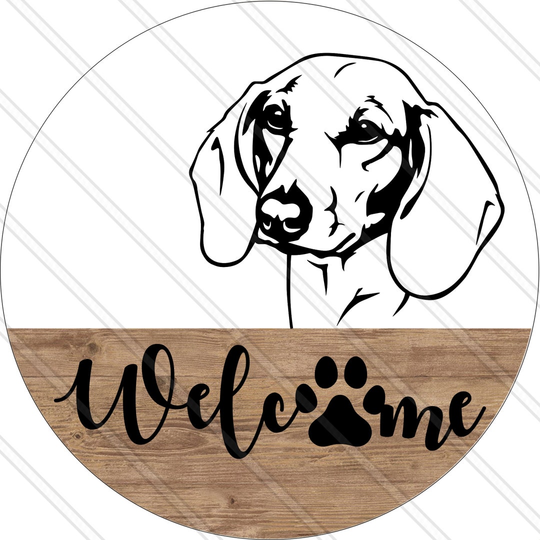 Welcome Sign Welcome Dachshund Dog Owner Welcome Paw Weenie Dog Metal ...