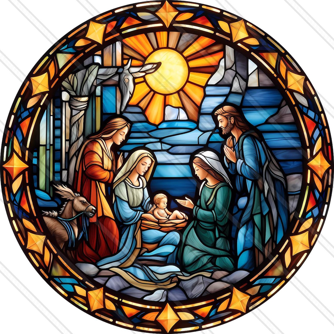 Baby Jesus Sign Nativity Scene Sign Christmas Manger Sign Baby Jesus ...