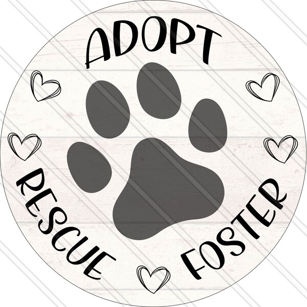 Rescue Dog Sign - Etsy