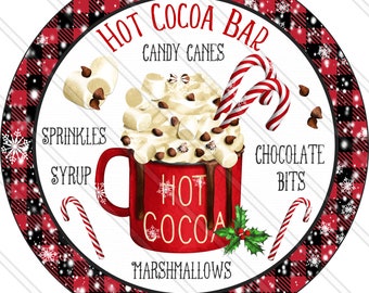 Round Cocoa Sign - Etsy