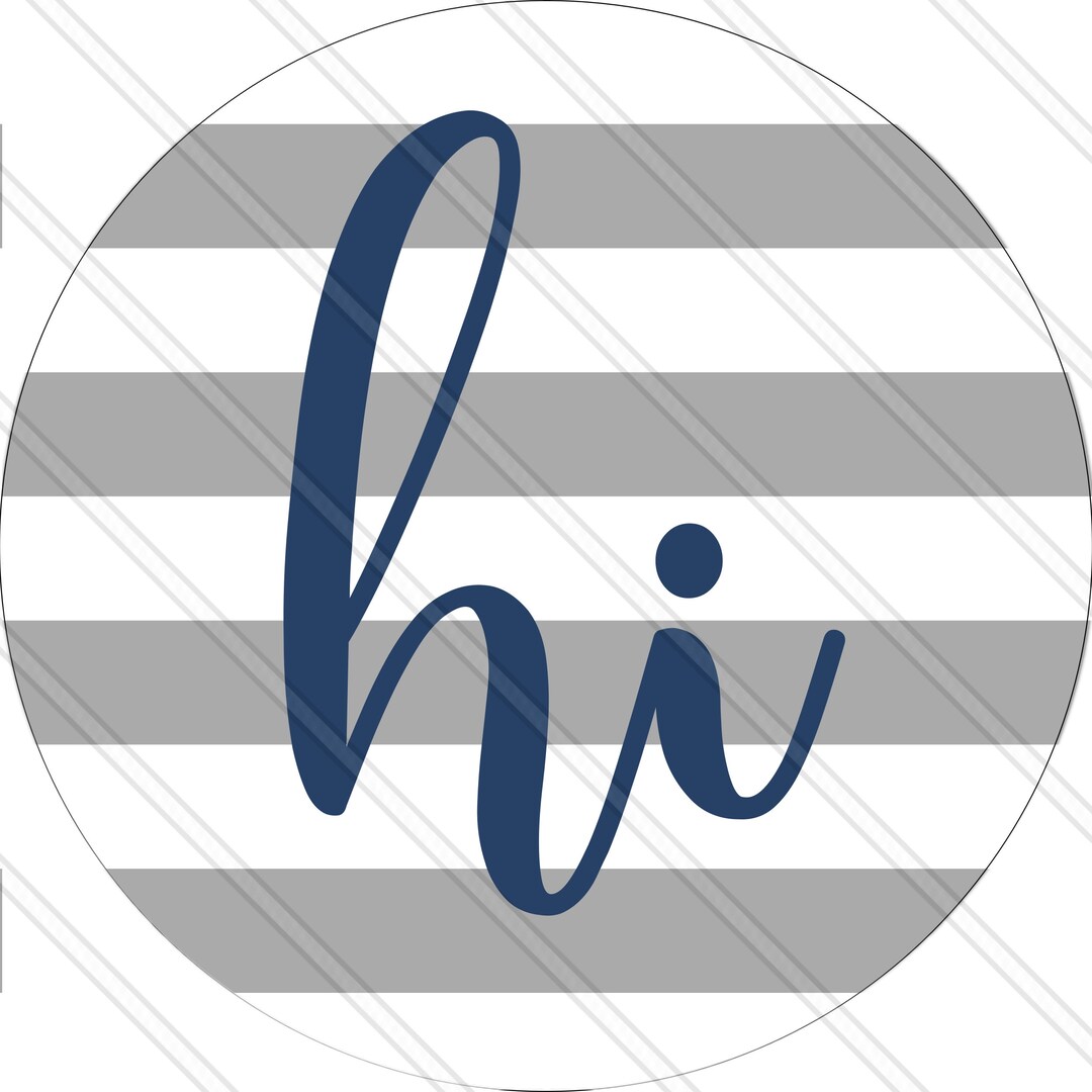 Hi Sign Everyday Sign Everyday Wreath Sign Everyday Door Decor Metal ...