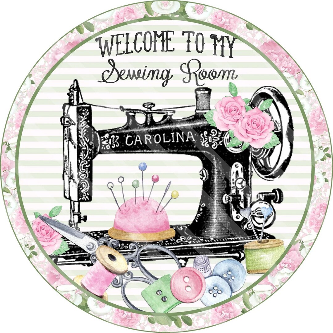 Sewing Room Sign Sewing Machine Sign Everyday Door Decor Everyday Sign ...