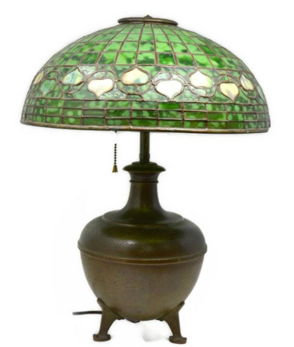 Real Tiffany Studio New York Acorn Lamp With Bronze Base. 1930 - Etsy