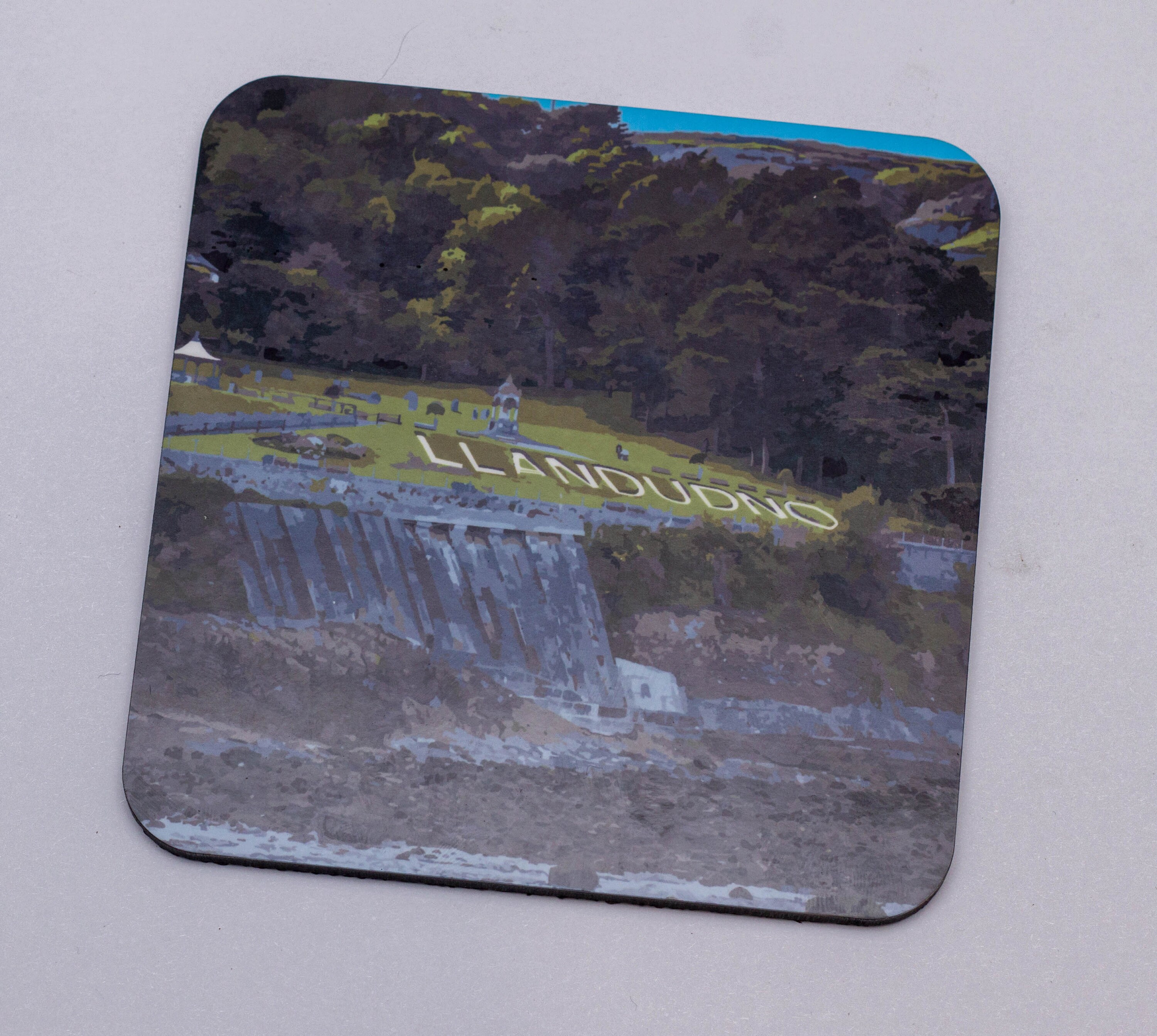 Hand Drawn Llandudno North Wales Pop Art Coasters. Unique Gift for ...