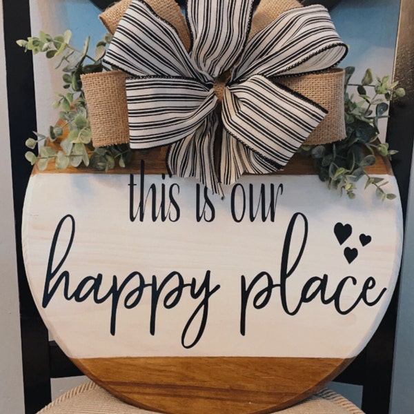 Happy Place Signs - Etsy