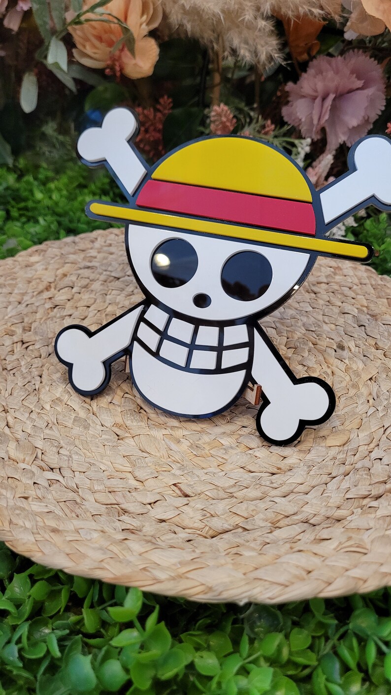 Strawhat Jolly Roger Acrylic Display Sign - Etsy